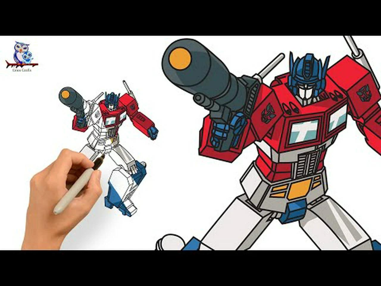 How To Draw Optimus Prime Transformers: Rise of the Beasts
