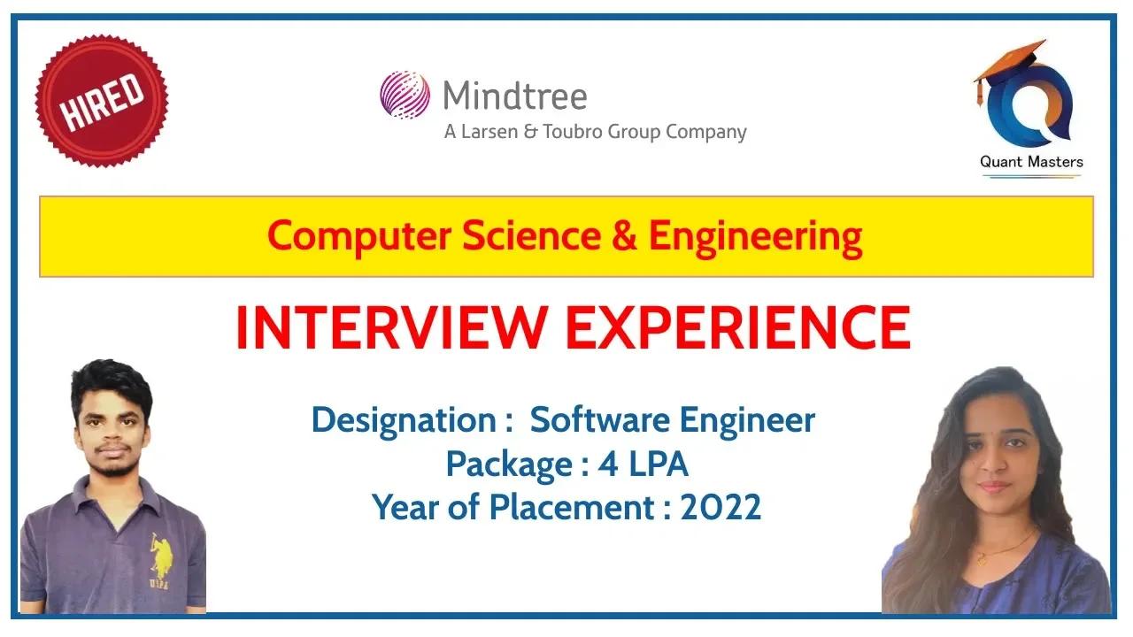 Mindtree Interview Experience - 2022 | Designation Software Engineer