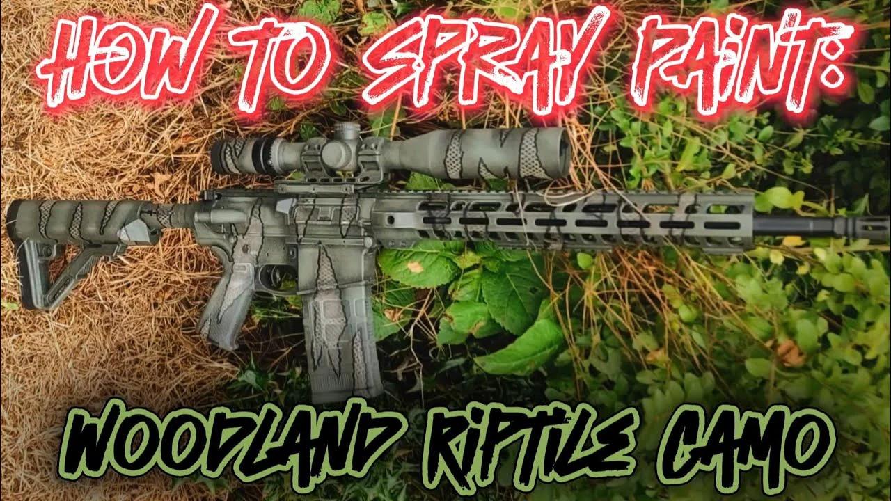 How to paint "Riptile" Woodland Camo with spray paint ...