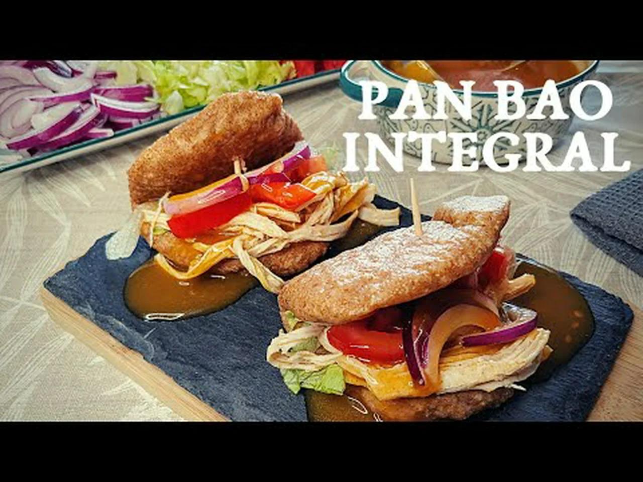 PAN BAO con HARINA INTEGRAL | PAN Casero al VAPOR saludable o GUA BAO ...