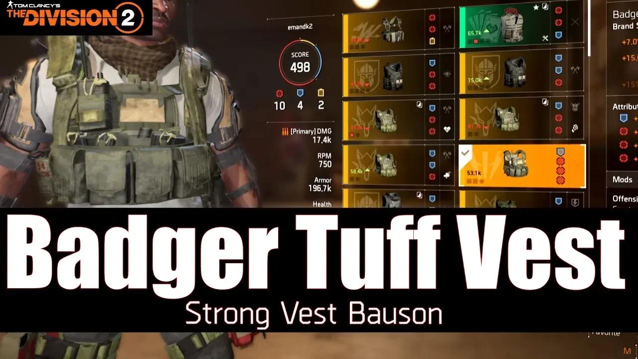The Division 2 - Badger Tuff Vest (Strong Vest Bauson)