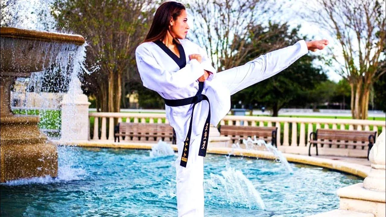 Women Taekwondo Kick Drills Training 💥 | Taekwondo Kick Sparring – TKD ...
