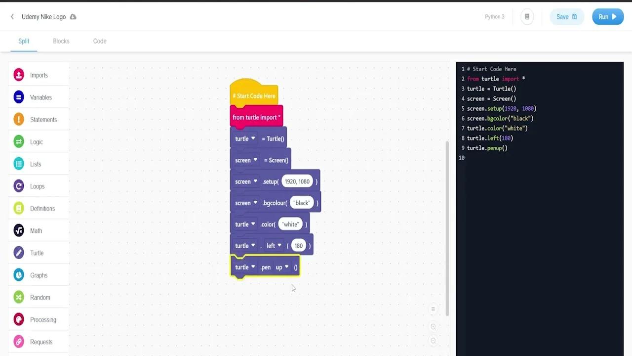 Coding Made Easy: Creating A Nike Logo In Block Scripting and Python Coding Made Easy: Creating A Nike Logo In Block Scripting and Python