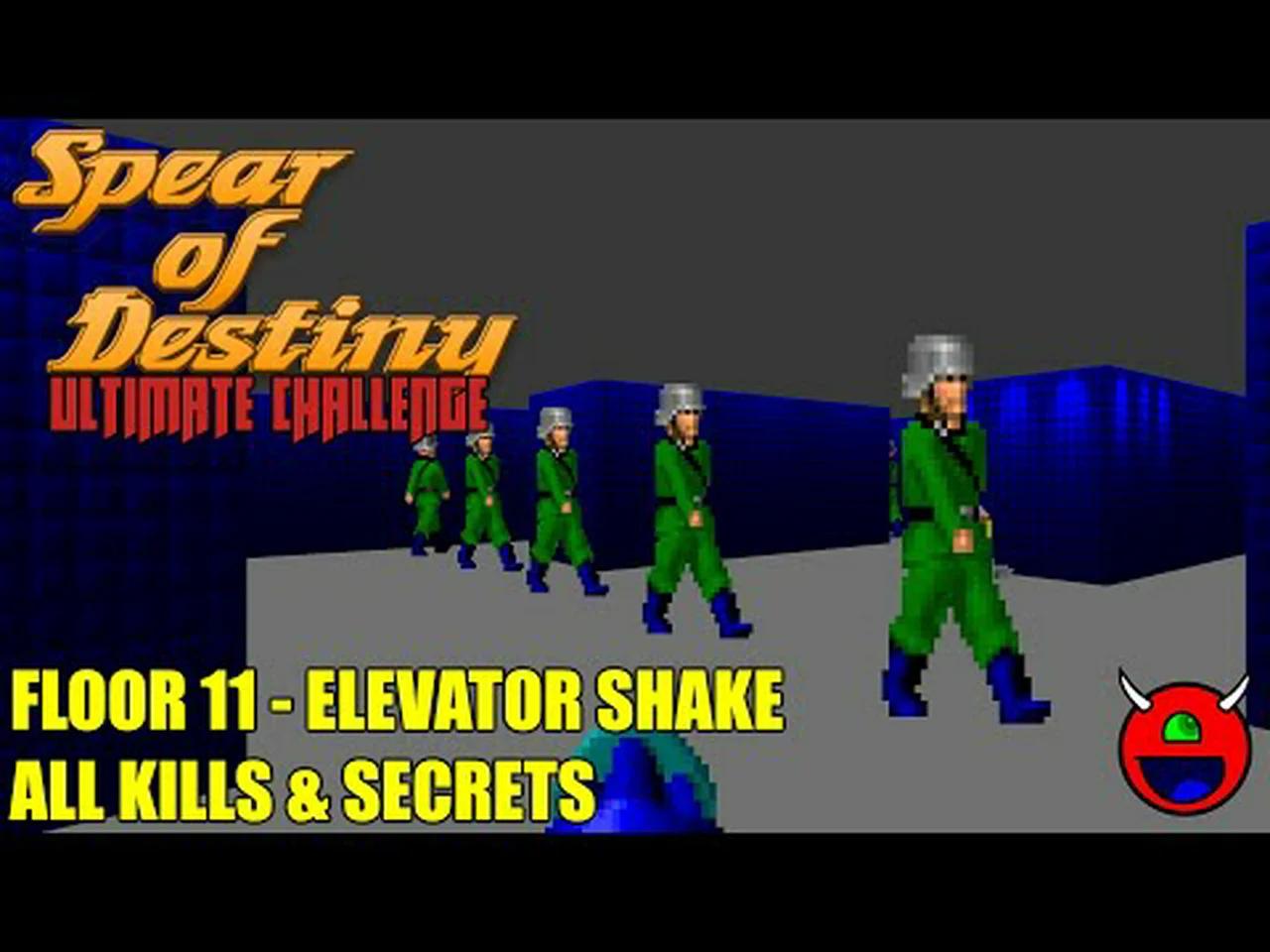Wolfenstein 3D Spear of Destiny: Ultimate Challenge - 11 Elevator Shake ...