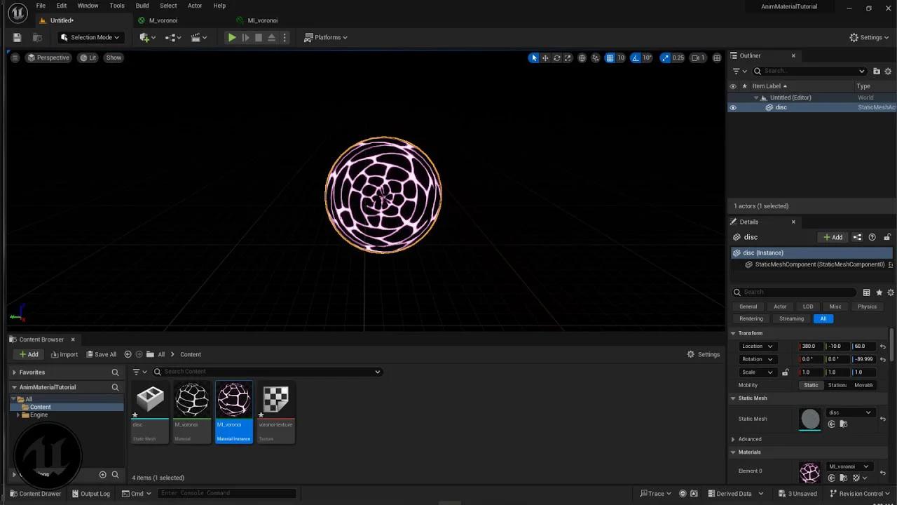Animated Materials | Unreal Engine 5.4.1 Tutorial #VFX