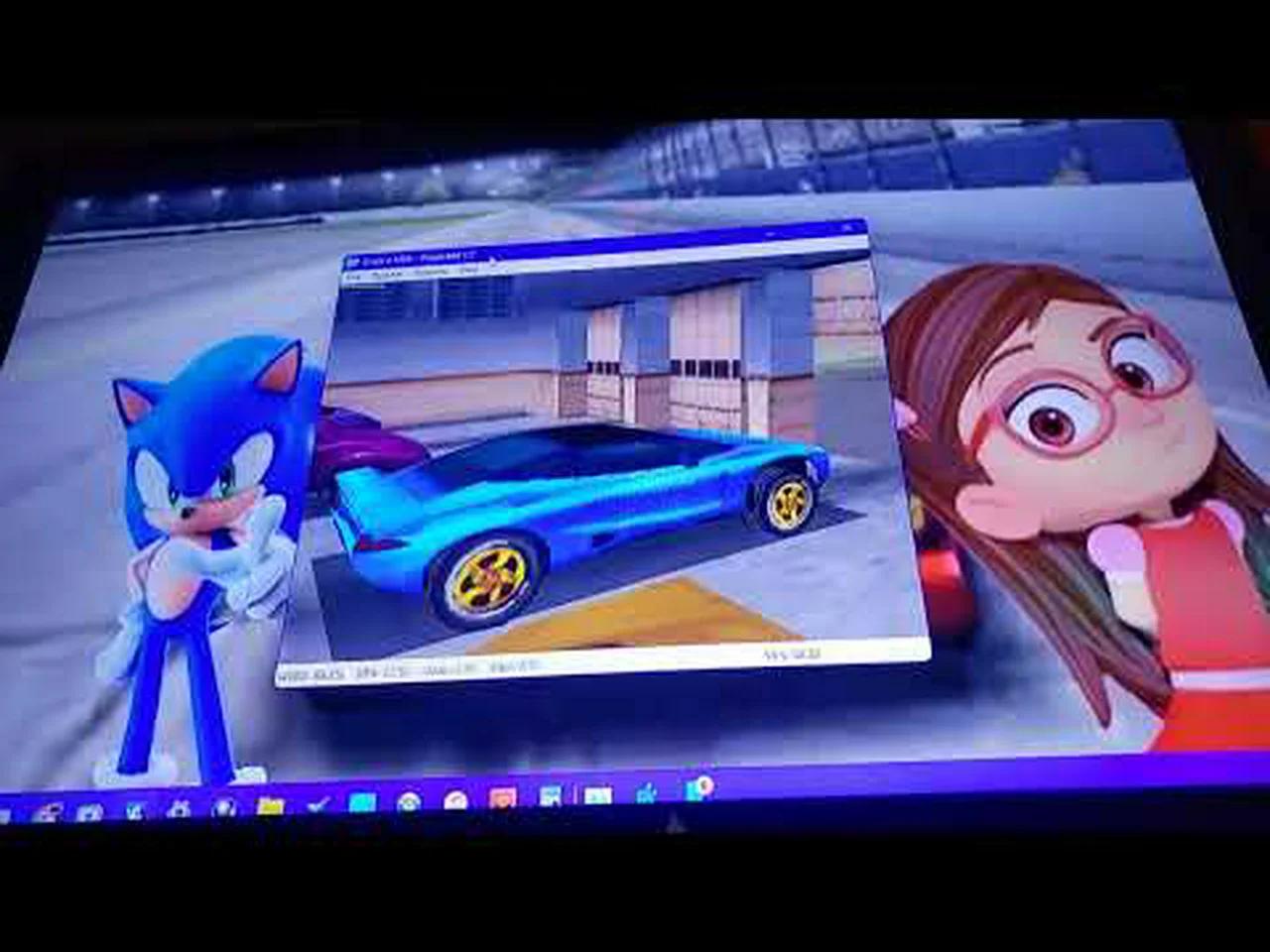 Sonic Gaming Playing Cruisin USA N64 On My HP Laptop On TV (Full ...