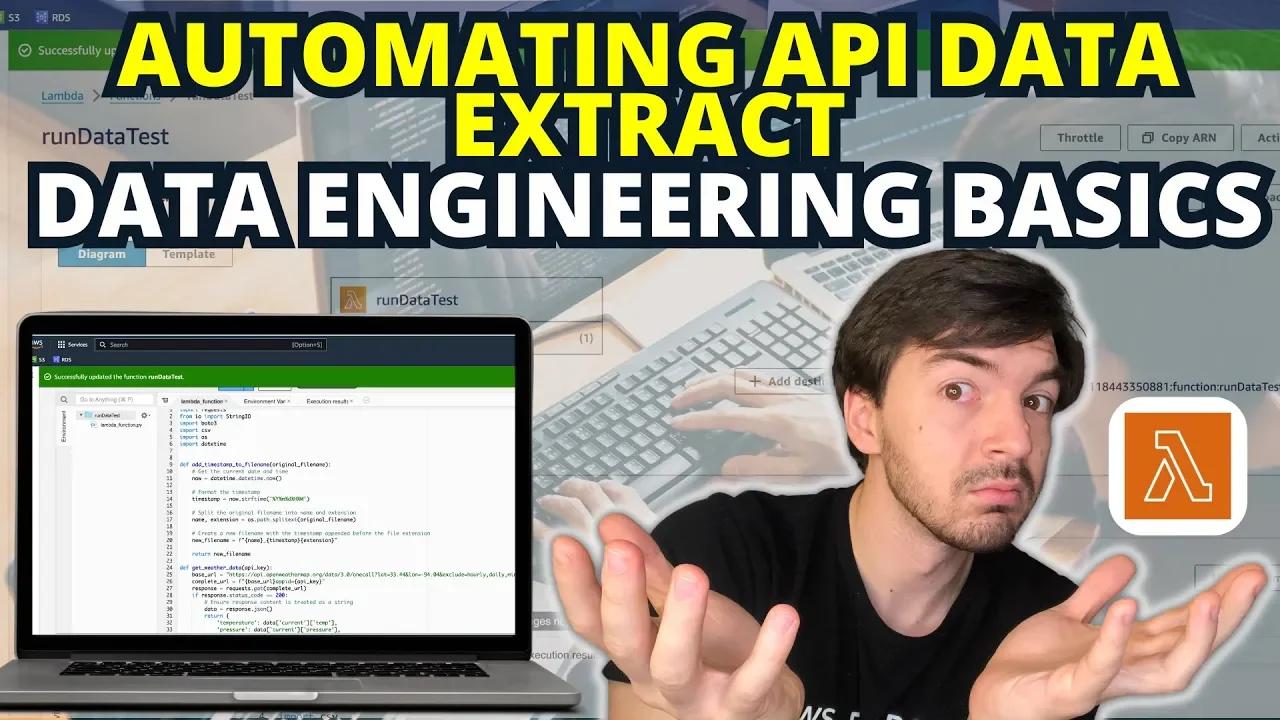Using AWS Lambda As A Data Engineering - Automating An API Extract With AWS Lambda And Eventbridge