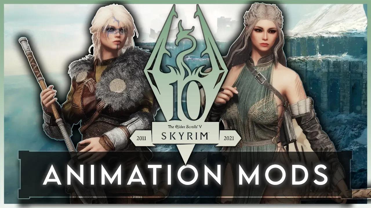 Remastering Skyrim Animations With 25 Mods - Next Generation Experience