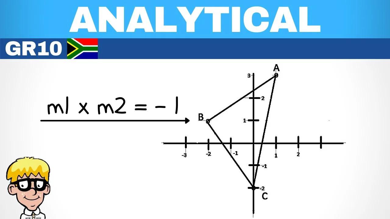 Analytical Geometry Grade 10: Proving right angled triangle