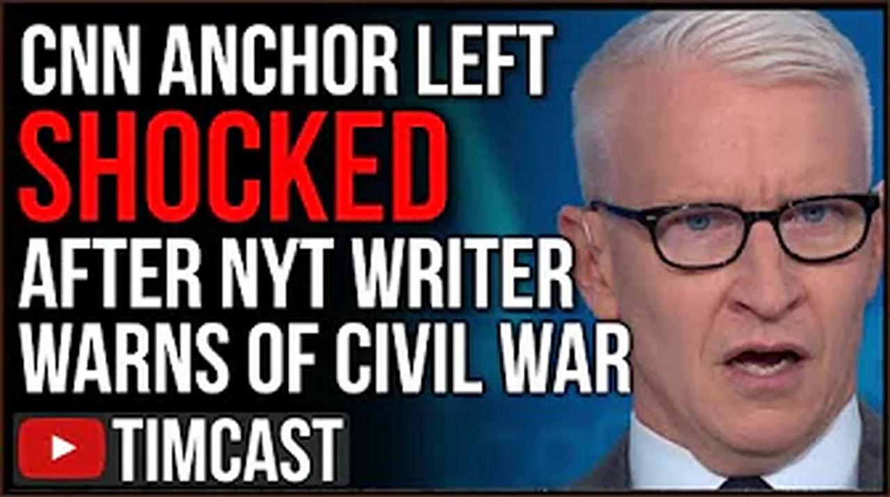 CNN Anchor SHOCKED When NYT Writer Says 2nd Civil War Is COMING Unless Trump Wins In A Landslide