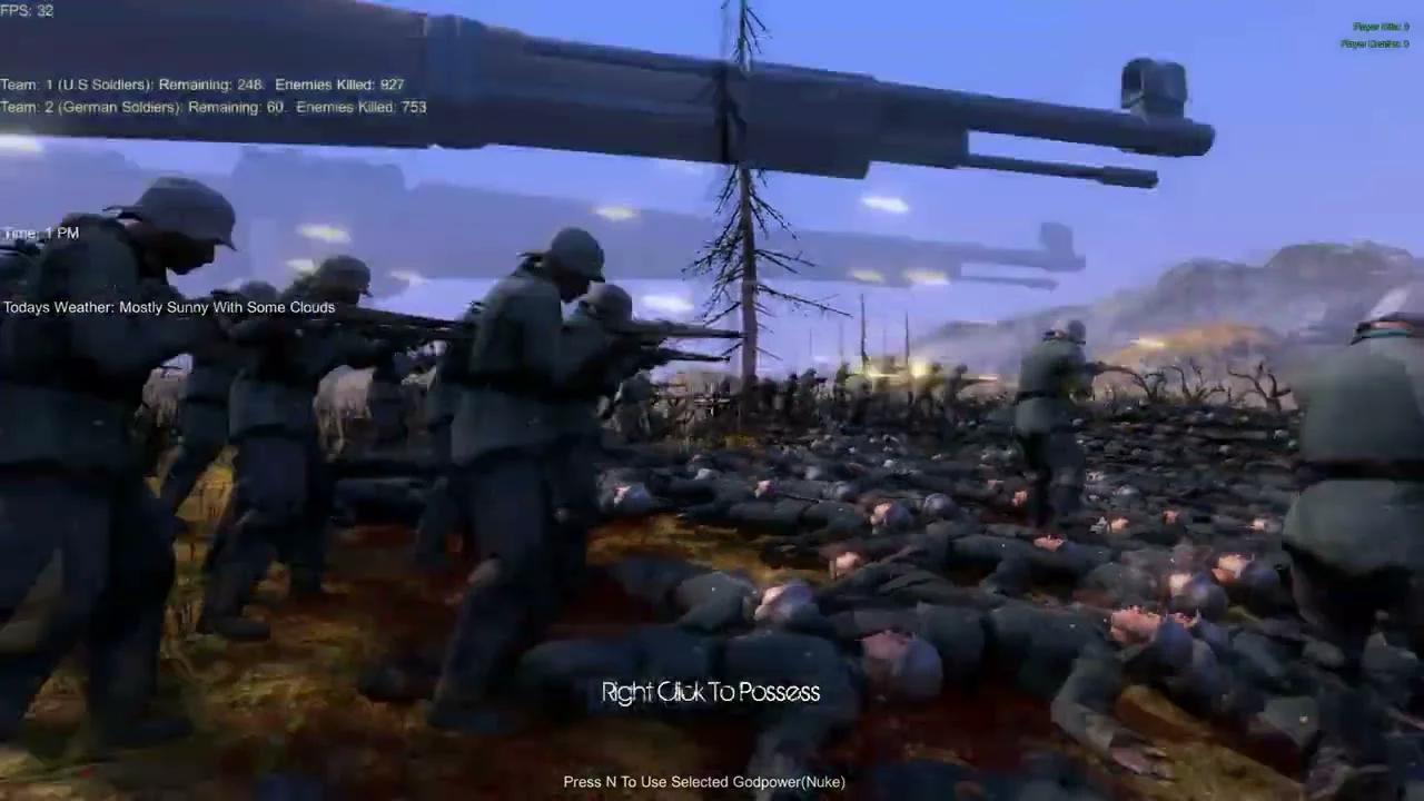 Ultimate Epic Battle Simulator - 1000 german WW2 Soldiers vs. 1000 WW2 ...