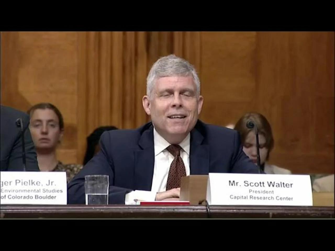 Scott Walter Answer's Sen. Grassley's Question About Dark Money Scott Walter Answer's Sen. Grassley's Question About Dark Money