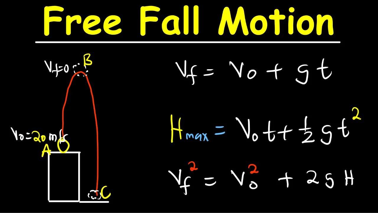Free Fall Motion Practice Questions