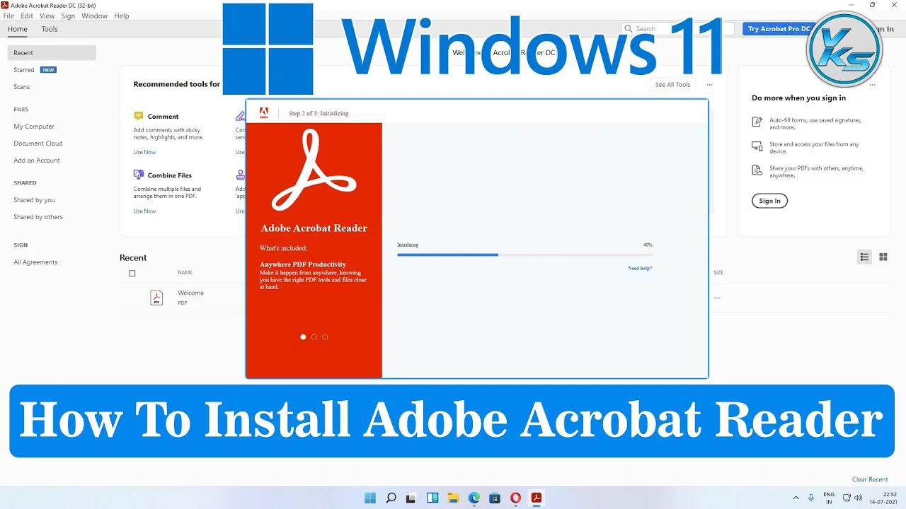 How To Install Adobe Acrobat Reader DC Free Version On Windows 11