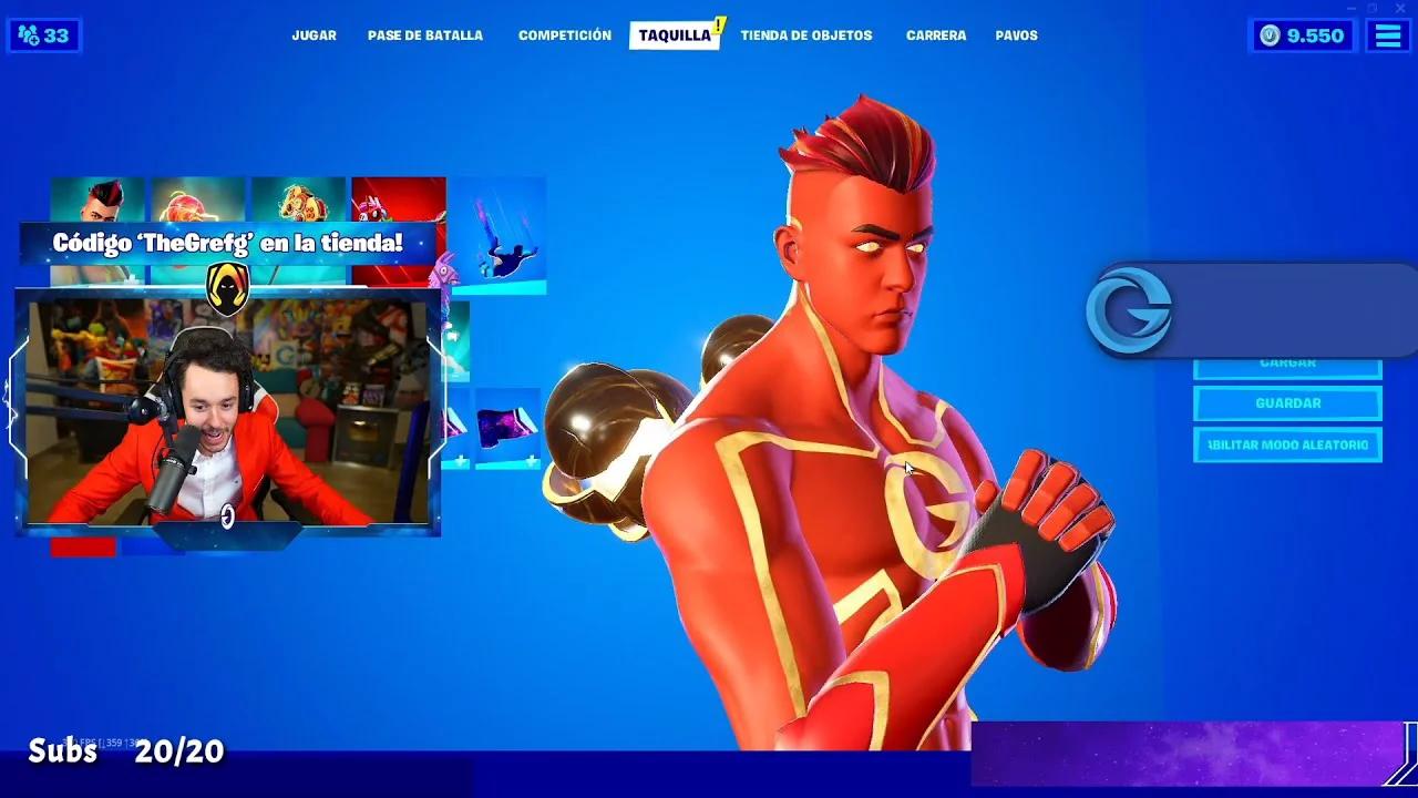 THE GREFG muestra su SKIN en el JUEGO