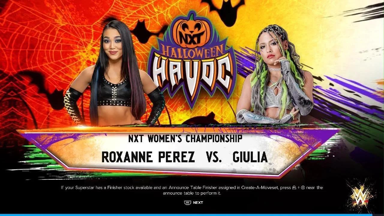 WWE 2K24 - Giulia VS Roxanne Perez