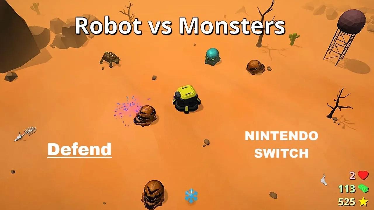 Robot vs Monsters - Nintendo Switch release - Defend