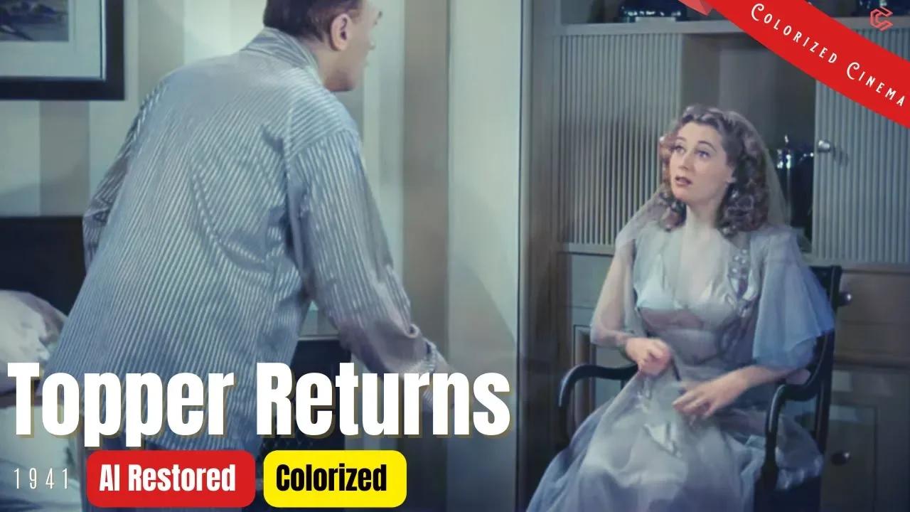 Topper Returns (1941) | Colorized | First 20 Mins Preview | Joan ...