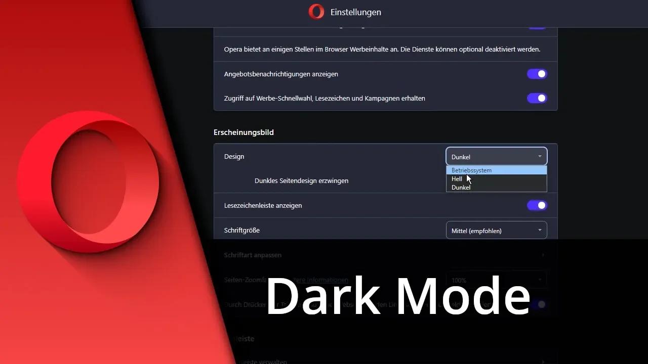 Opera Dark Mode | Dark Mode in Opera einschalten Tutorial
