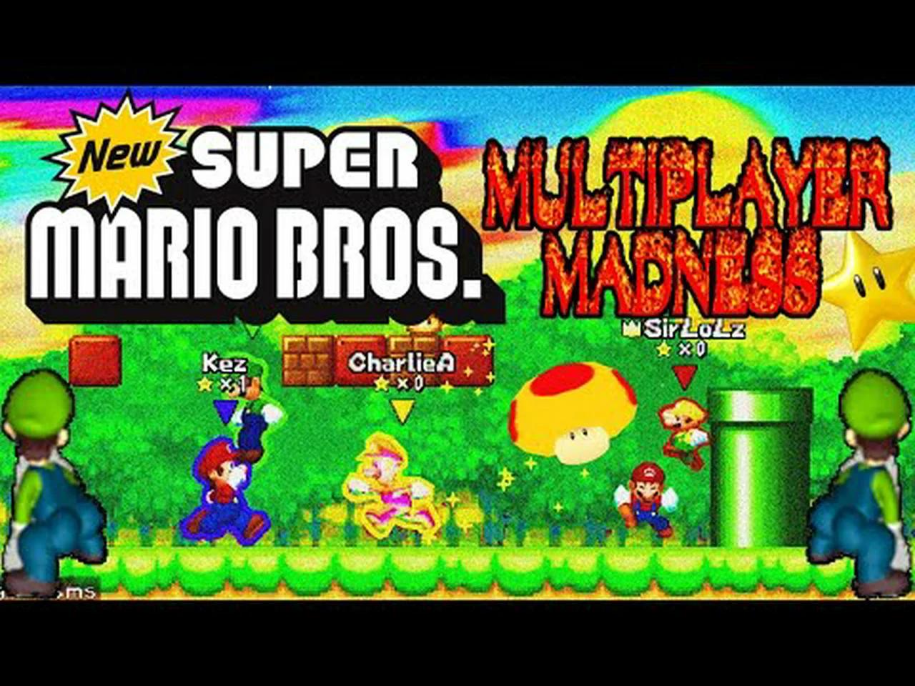 New Super Mario Bros. DS Versus Mode Remake - 6-Player Online Battles