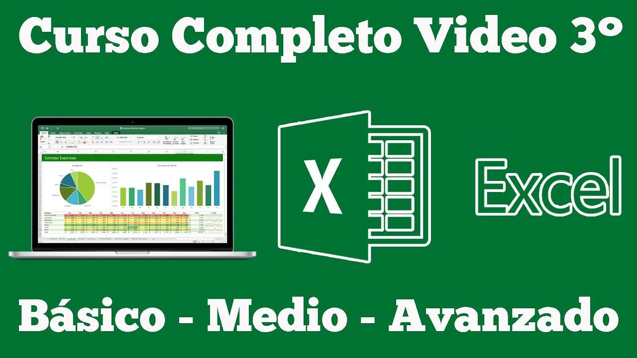 Curso Completo De Microsoft Excel Basico - Medio - Avanzado Video 3 Ingreso y edición de información