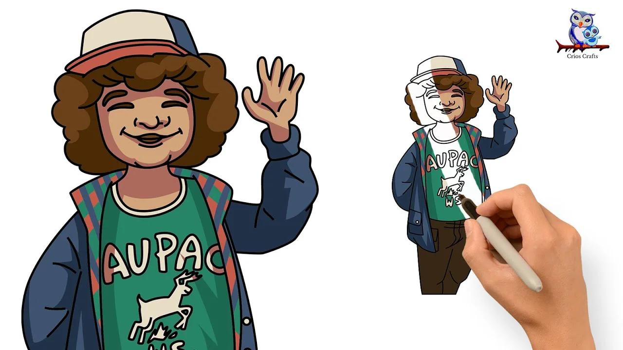 How to Draw Dustin from Stranger Things - Step by Step