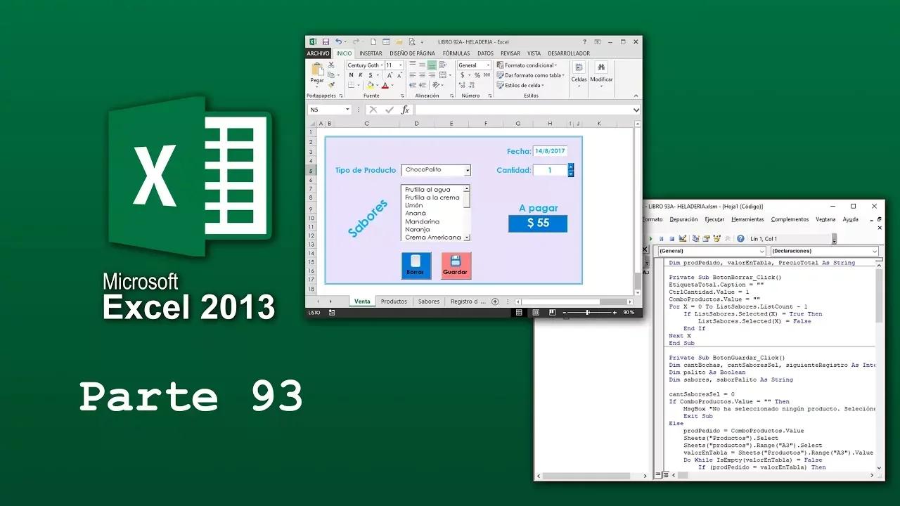 Microsoft Excel 93) Controles ActiveX - Crear formulario de venta de ...