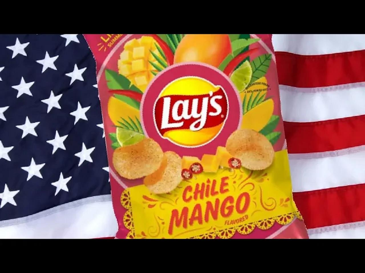 Trying Lays Chile Mango Chips