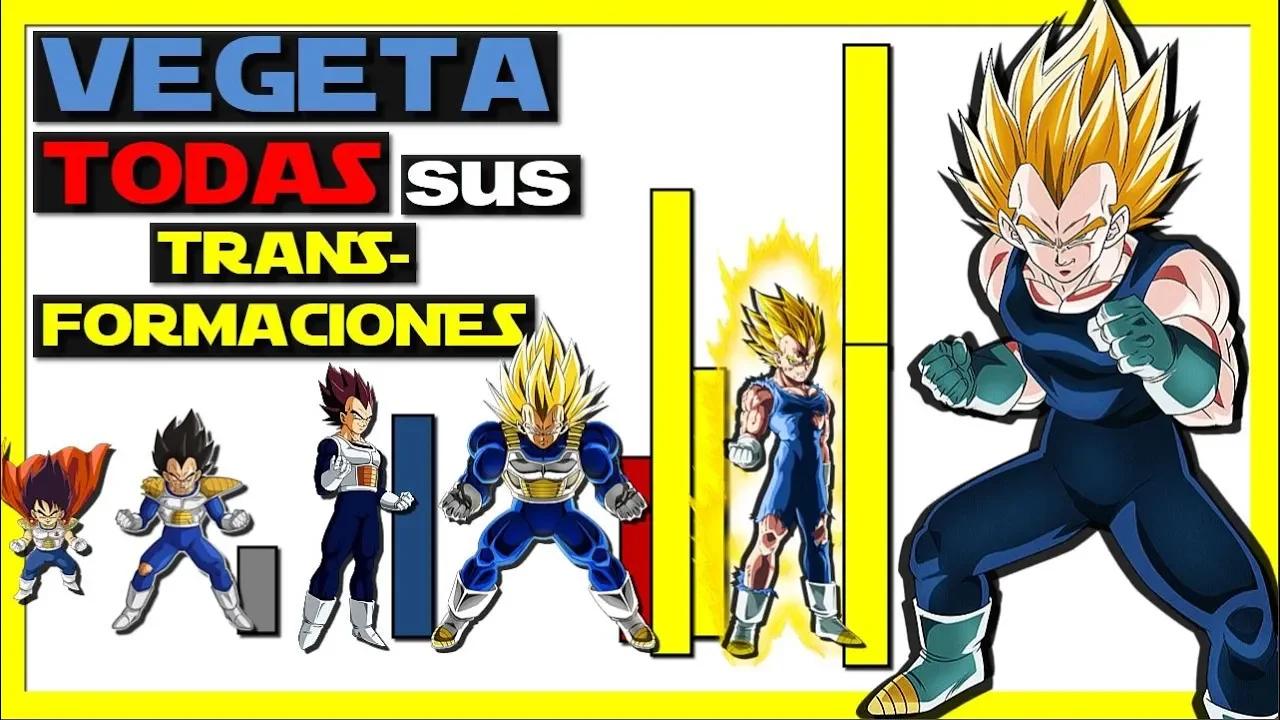 🔥¿Que tan PODEROSO es VEGETA?💪 || TODAS sus TRANSFORMACIONES || Cronología