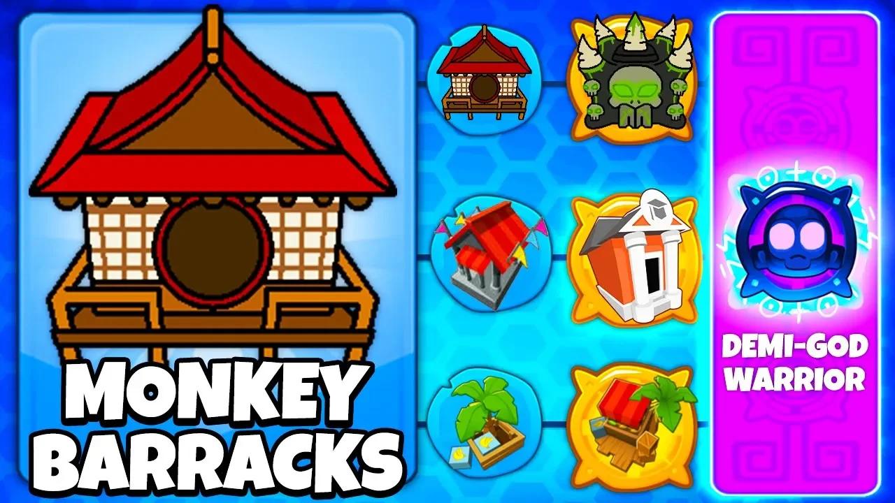 The Monkey BARRACK PARAGON in BTD 6
