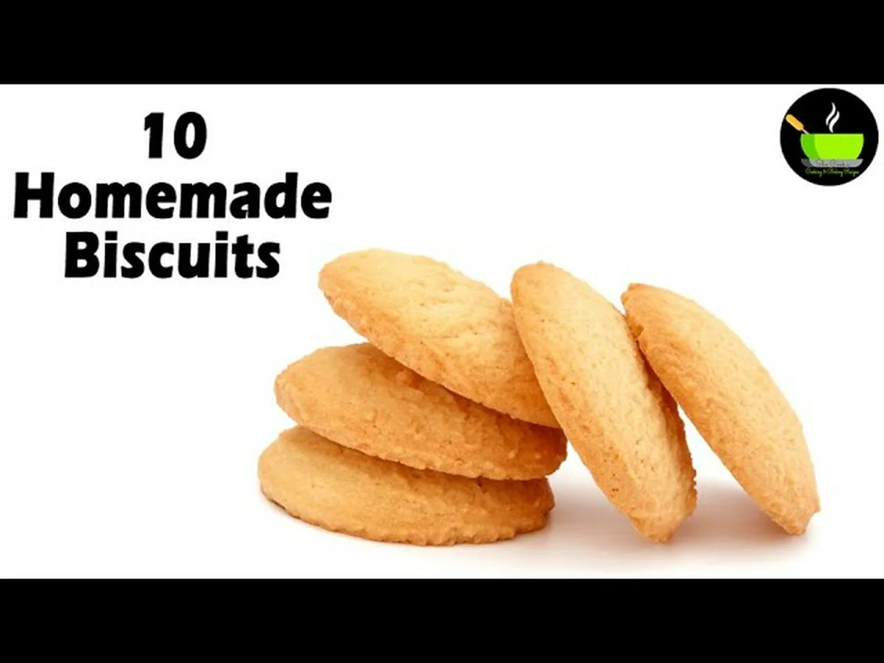 Top 10 Indian Homemade Biscuit Recipes | Easy Homemade Biscuits| Basic Biscuits| Easy Biscuit Recipe