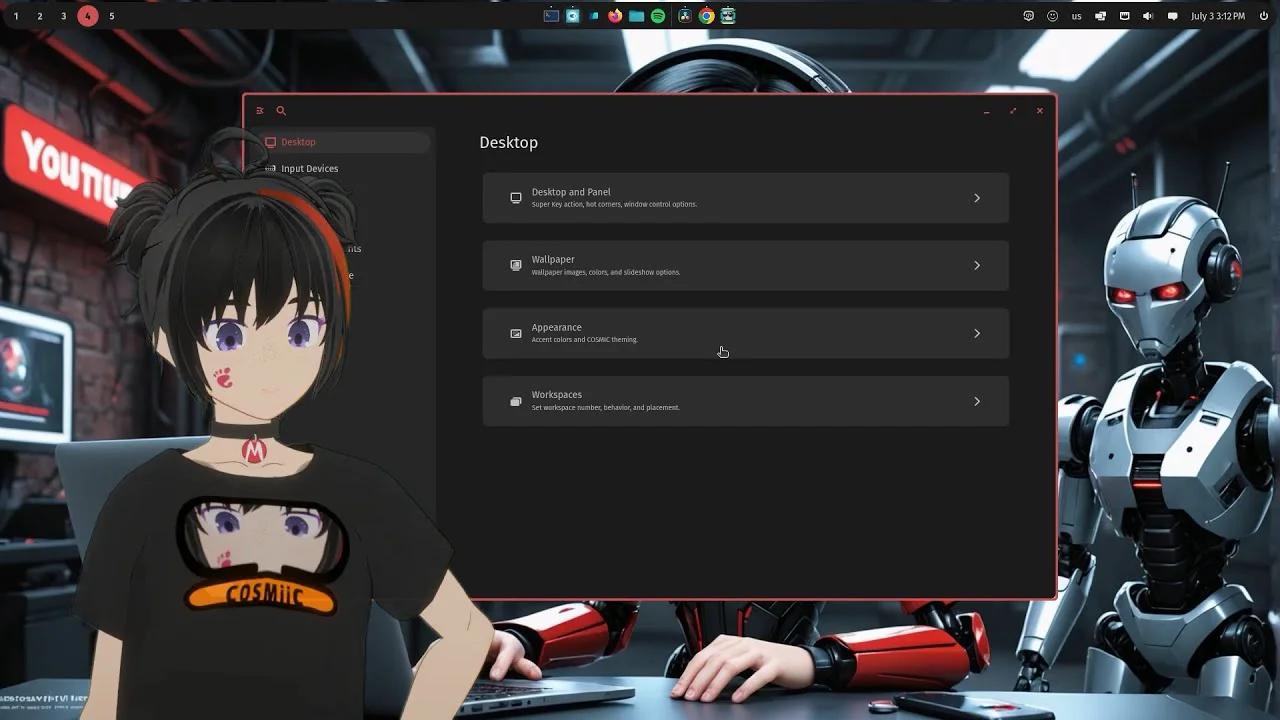 Cosmic adds a shortcuts editor