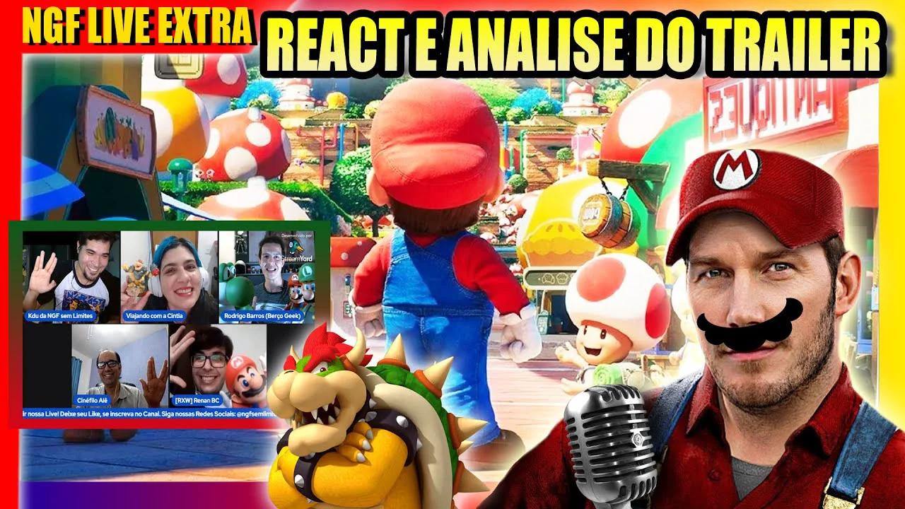NGF LIVE EXTRA - REACT TRAILER do SUPER MARIO BROS