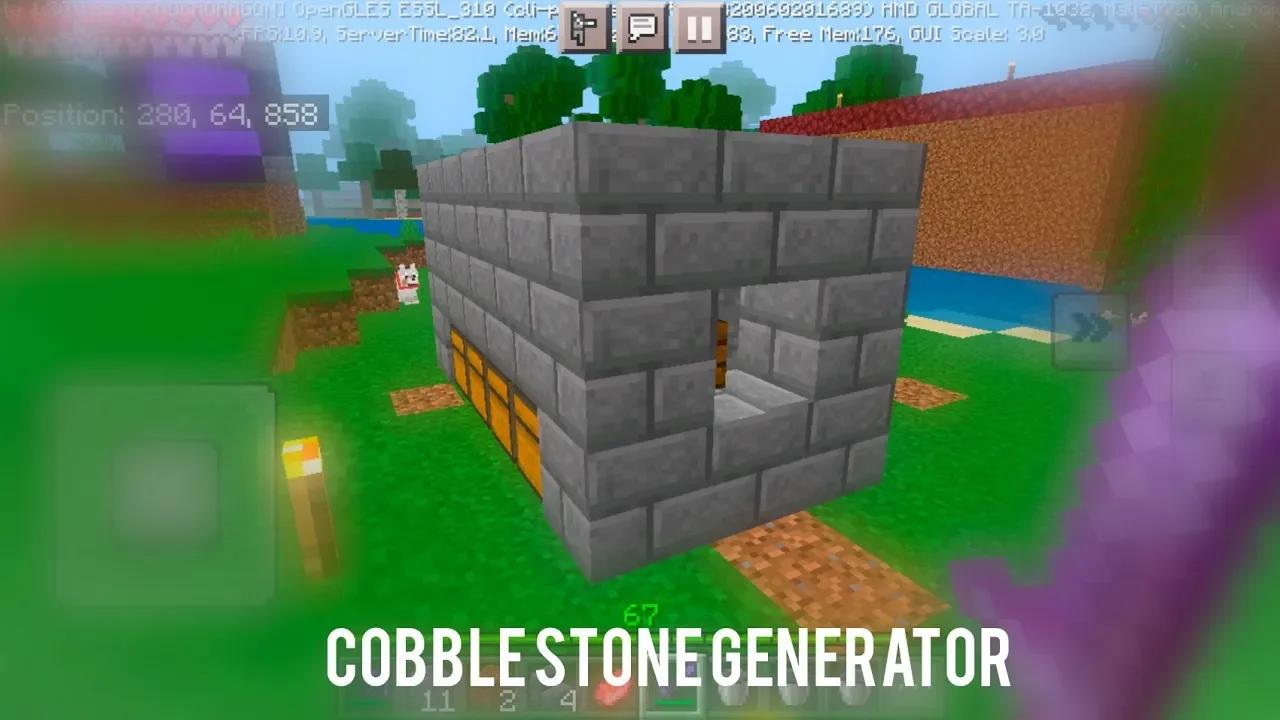 How to make a cobble stone generator // How to make a cobble stone farm in minecraft