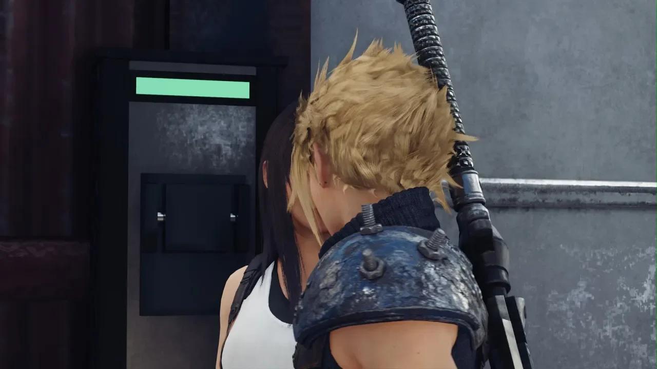 Cloud And Tifa Kiss In 60fps Final Fantasy Vii Remake Intergrade