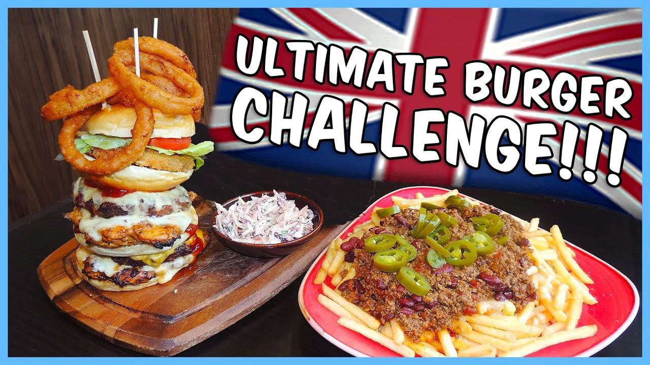 The Ultimate Cheeseburger Challenge w/ Chili Cheese Fries & Coleslaw!