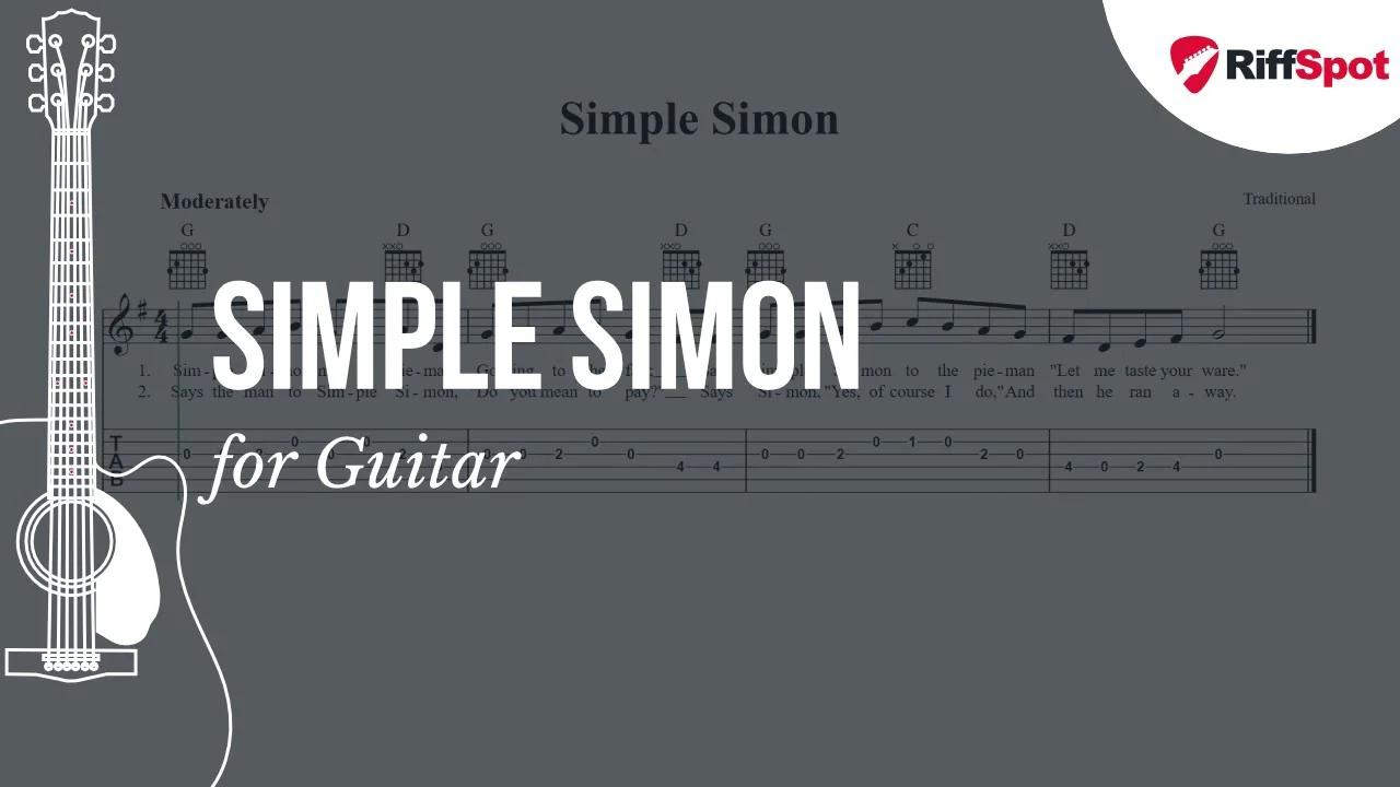 Simple Simon Guitar Tab
