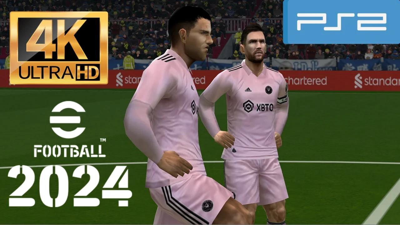 EFOOTBALL PES 2024 - PS2 - GAMEPLAY EN ESPAÑOL - 4K/60FPS - INTER MIAMI ...