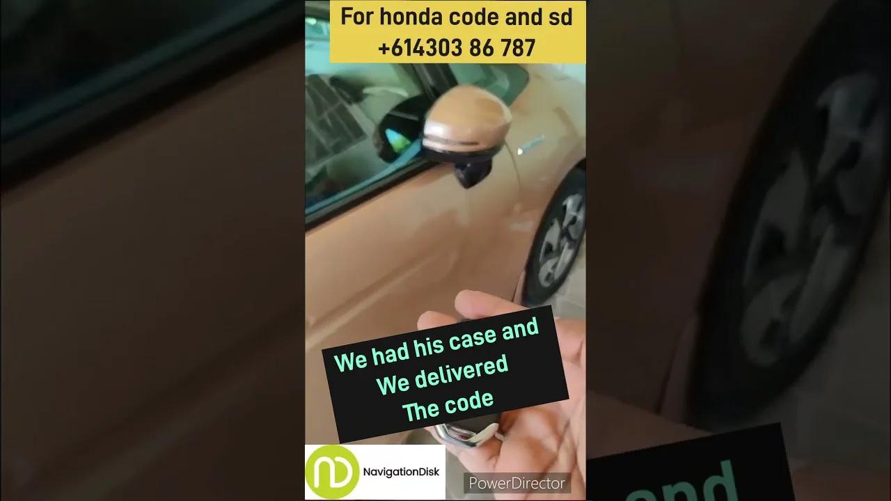 How to get locked Honda Radio code fro GATHERS VXM-145 installed in Fit