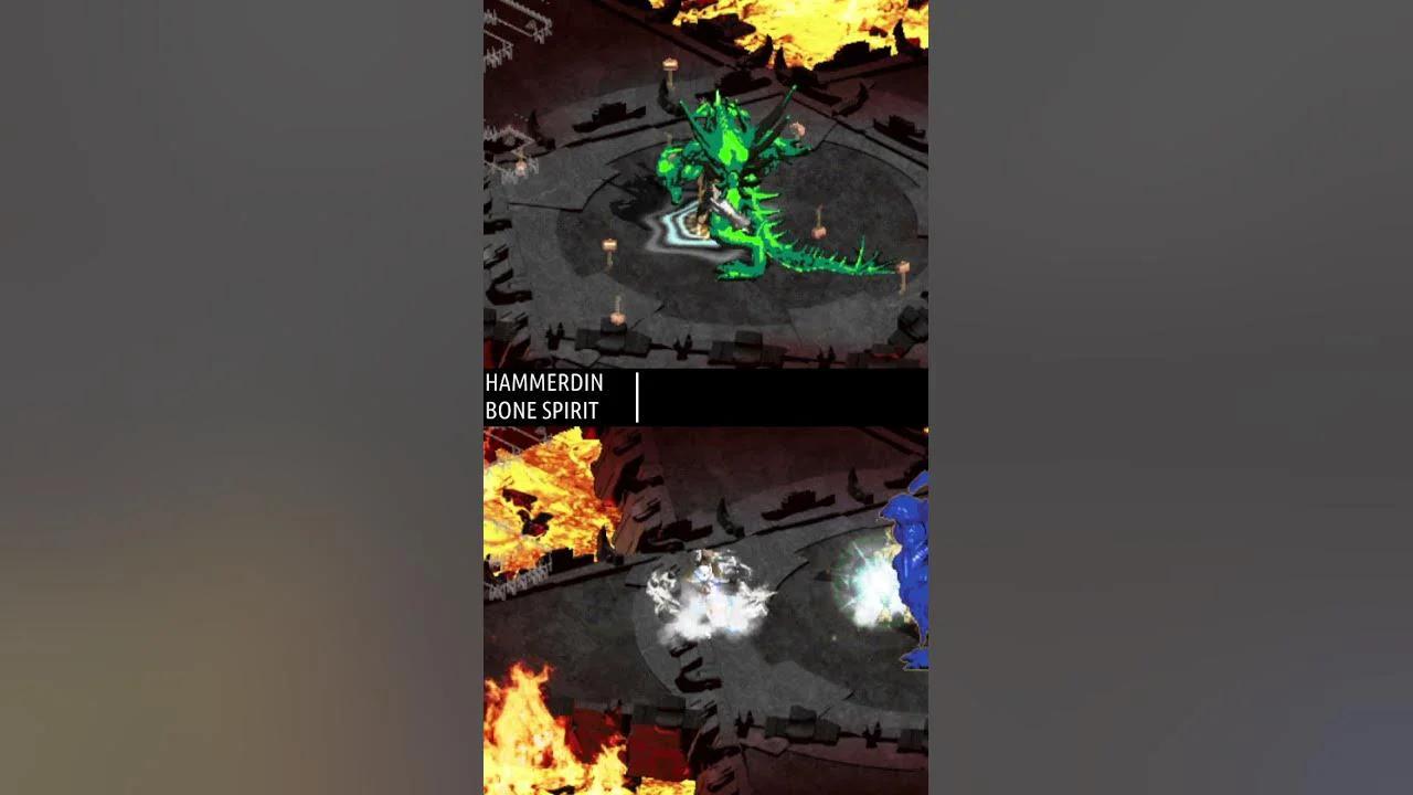 Diablo 2 Bone Spirit vs Blessed Hammer #shorts #d2versus