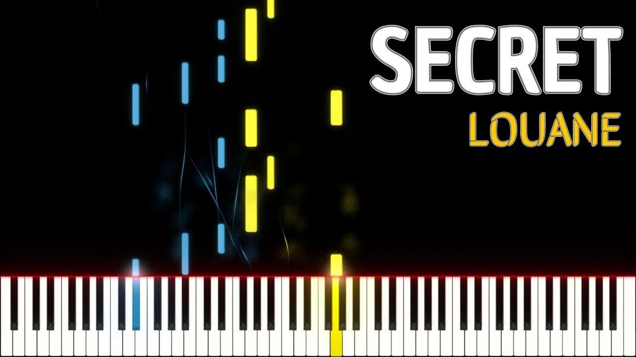 🚩Secret / LOUANE (PIANO TUTO) #pianotutorial
