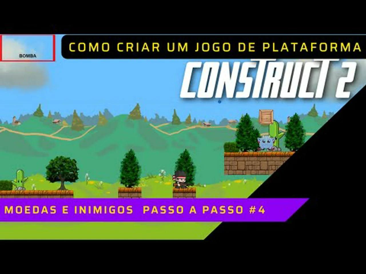 COMO CONFIGURAR INIMIGOS PASSO A PASSO CONSTRUCT 2, TUTORIAL JOGO COMPLETO #4