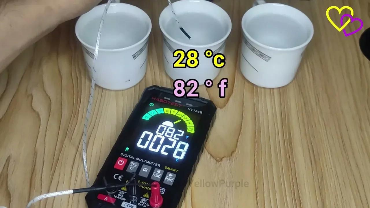 Water Temperature Testing || HaboTest HT126B Smart Digital Multimeter