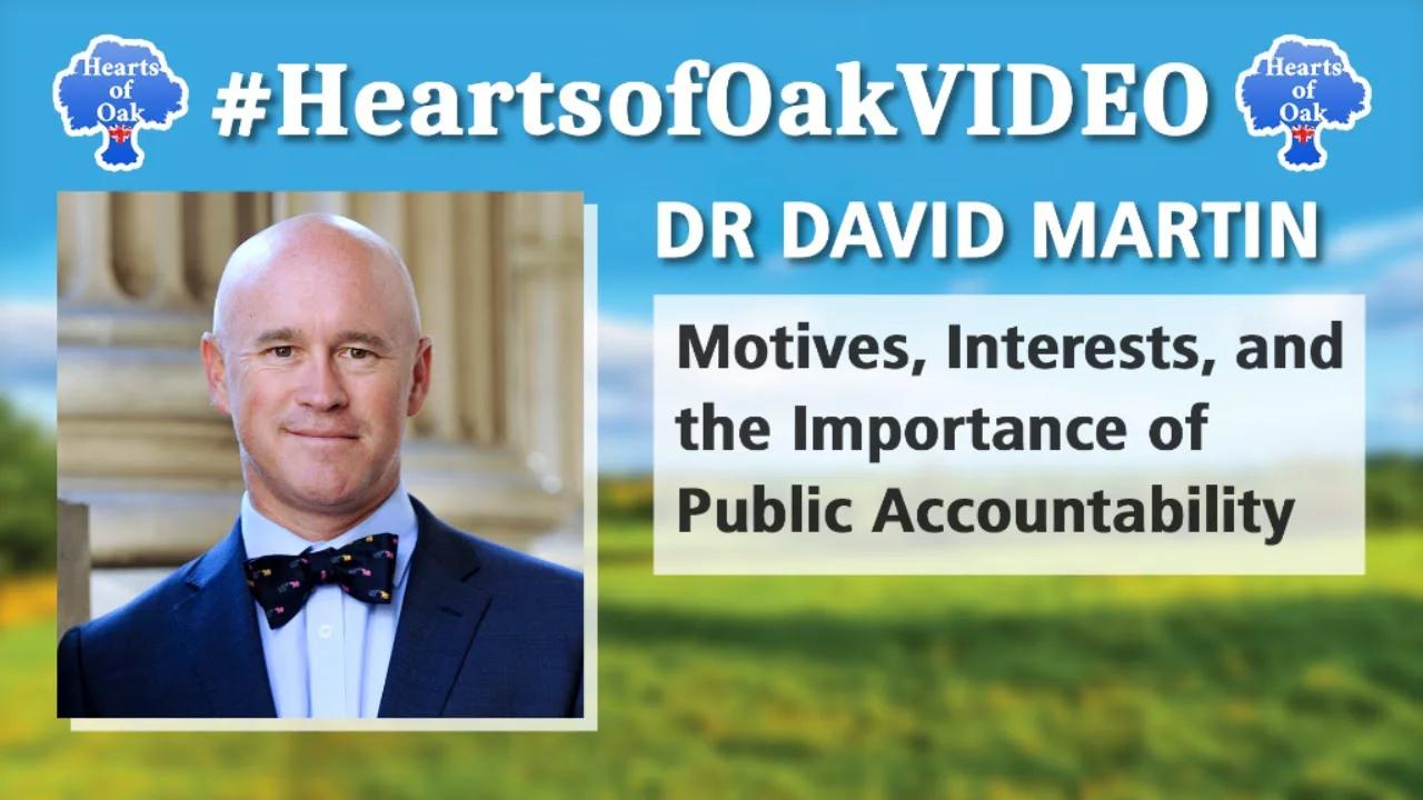 Dr David Martin - Motives, Interests and the Importance of Public ...