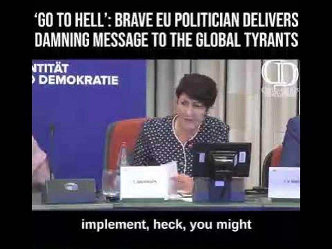 MEP Christine Anderson Delivers Damning Message