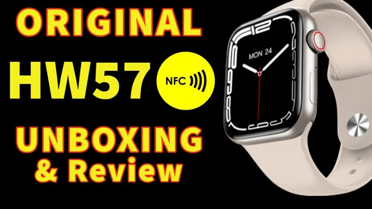 Smartwatch HW57 Pro Unboxing Full Review NFC