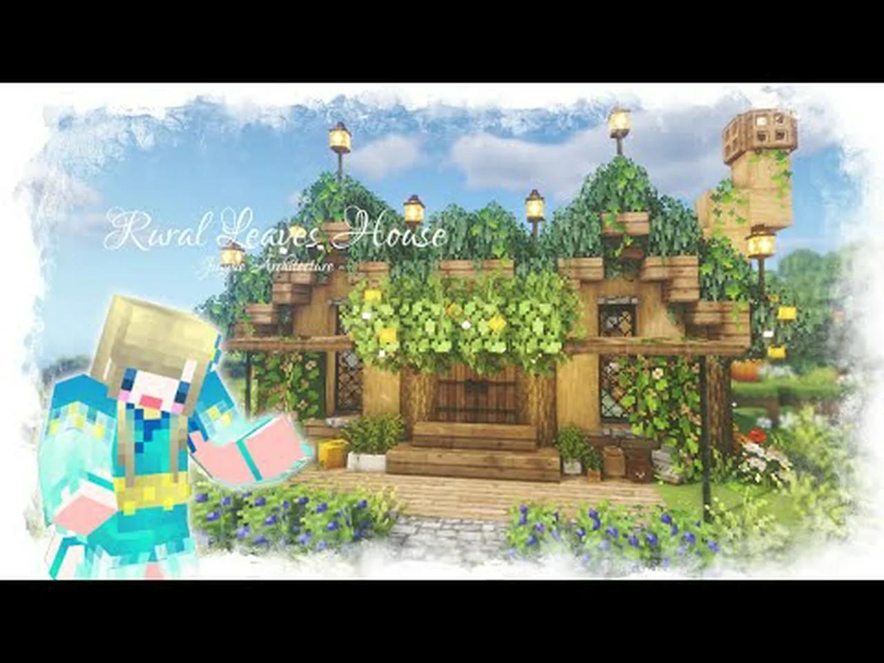 Minecraft House: Rural Leaves House | CIT Resource Packs