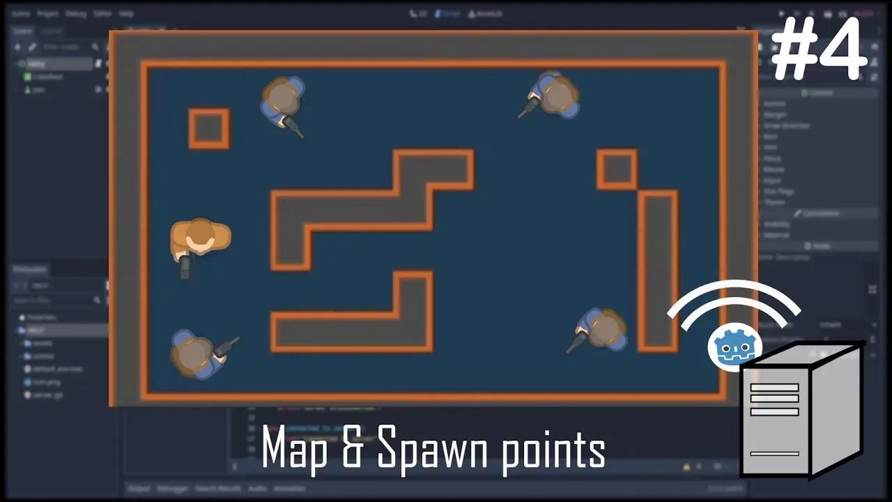 Godot dedicated multiplayer | Map Instancing And Spawn Points | Part 4