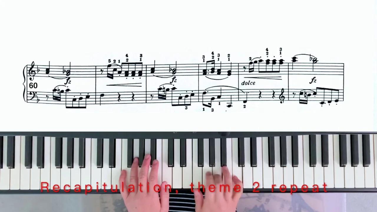 Free Piano Lesson (110), Sonatina Op. 36, No. 4, 1st movement by Muzio ...