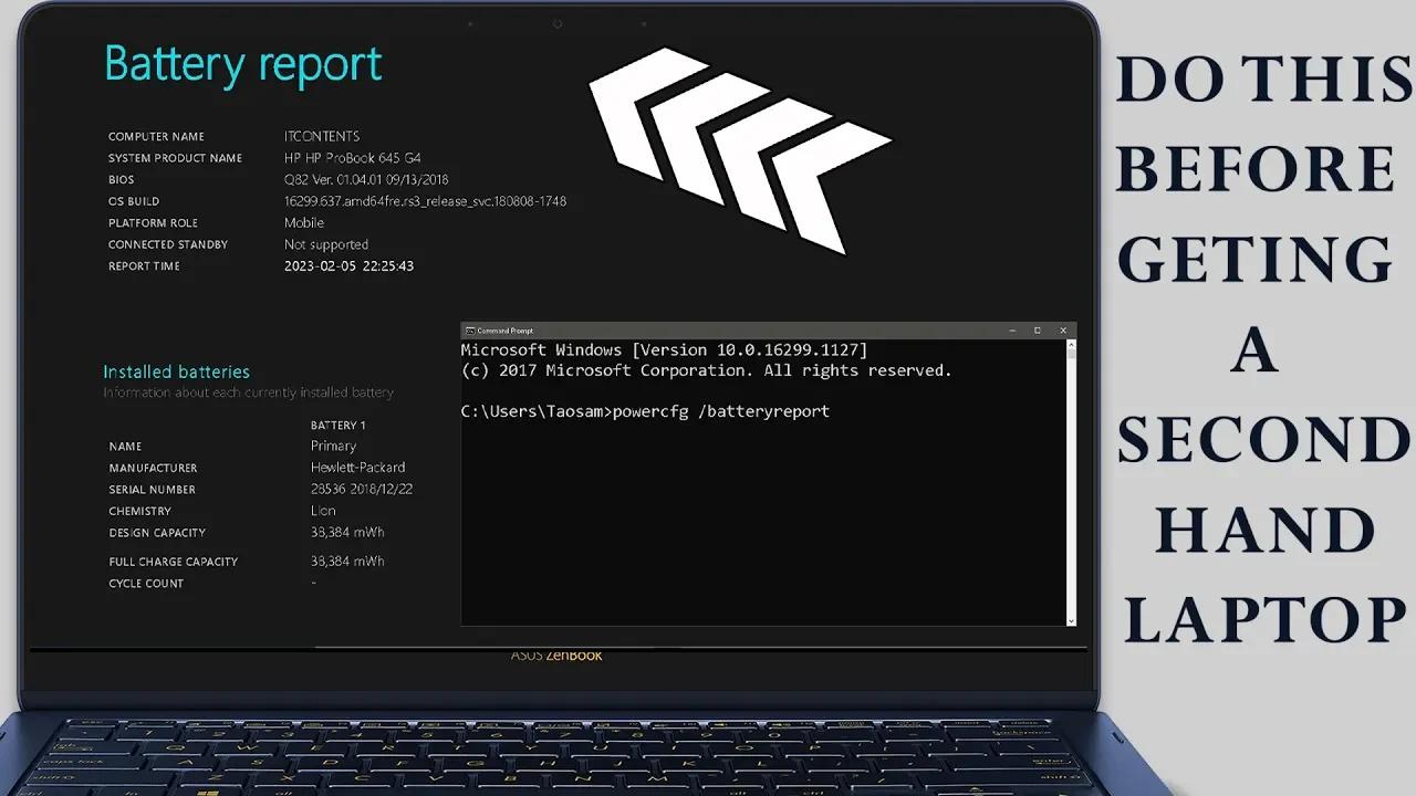 Get a Complete Battery Report in Windows With One Command(CLI 2023)